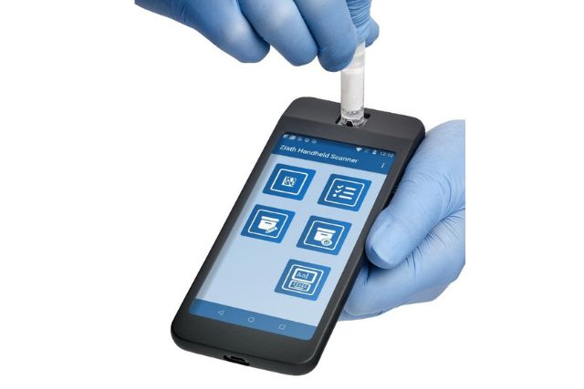 Wi-Fi enabled handheld tube reader