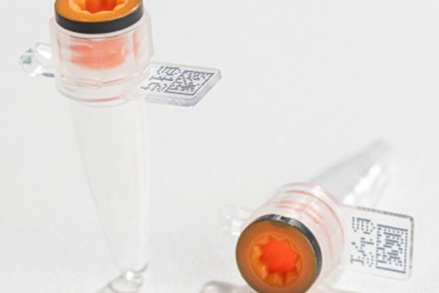 Dual-cap sample collection tube for genetic testing workflows